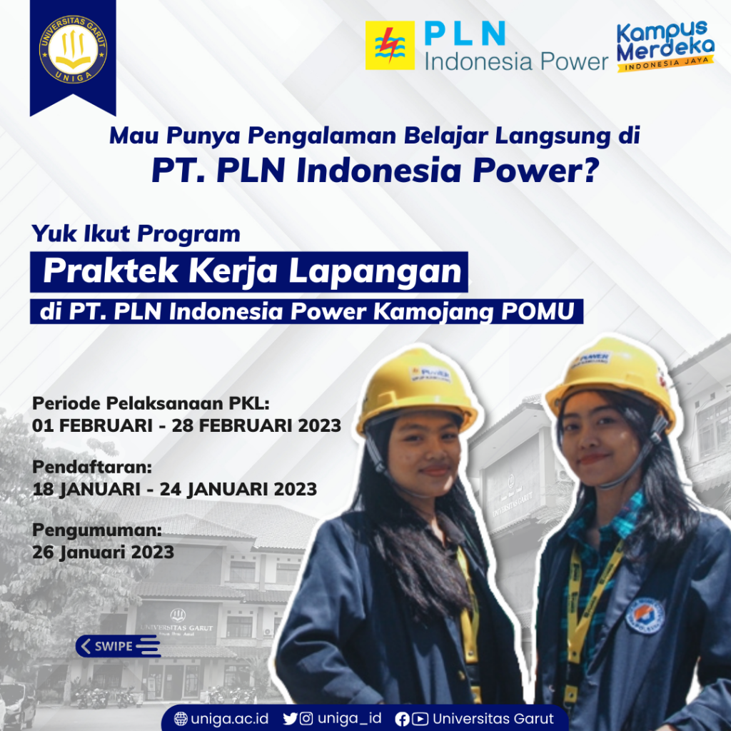 Program PKL di PT PLN Indonesia Power Kamojang POMU, Yuk Daftar! – Universitas Garut