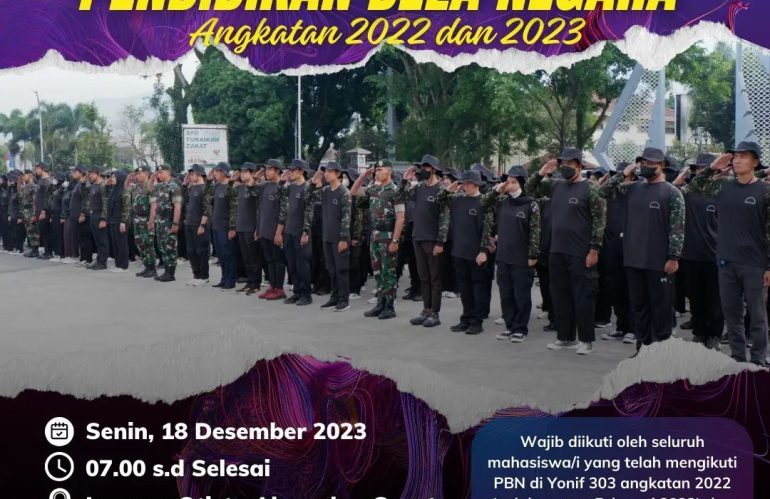 Upacara Penutupan Pendidikan Bela Negara Angkatan 2022 dan 2023 ...