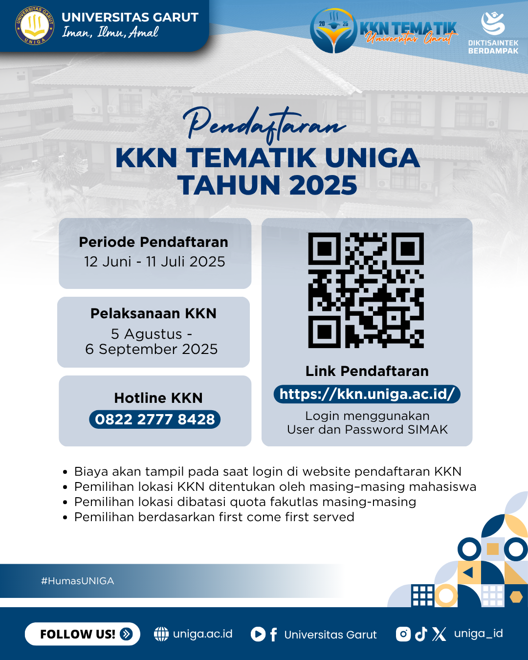 Pendaftaran KKN Tematik Uniga 2025 Telah Dibuka! – Universitas Garut